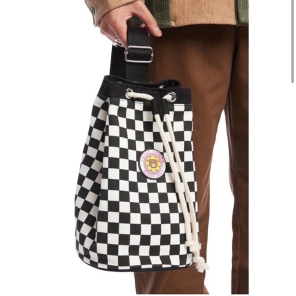 Teddy Fresh | Bags | Teddy Fresh Checkered Canvas Bucket Bag | Poshmark